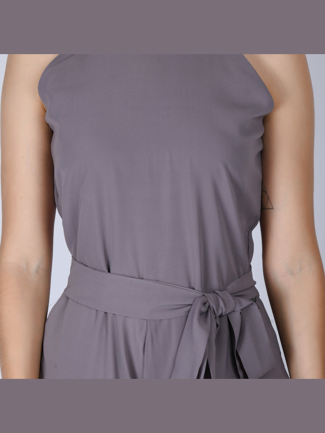 Exude Splendidness Extra Wide-Leg Jumpsuit (Lilac Grey)